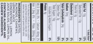 Larabar Lemon Bar, Gluten Free Vegan Fruit & Nut Bar, 1.6 oz Bars, 6 Ct