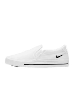 nike womens court legacy canvas slip on white size 11