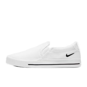 Nike Womens Court Legacy Canvas Slip On White Size 11