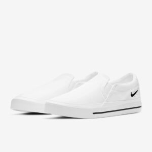 Nike Womens Court Legacy Canvas Slip On White Size 11