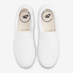 Nike Womens Court Legacy Canvas Slip On White Size 11