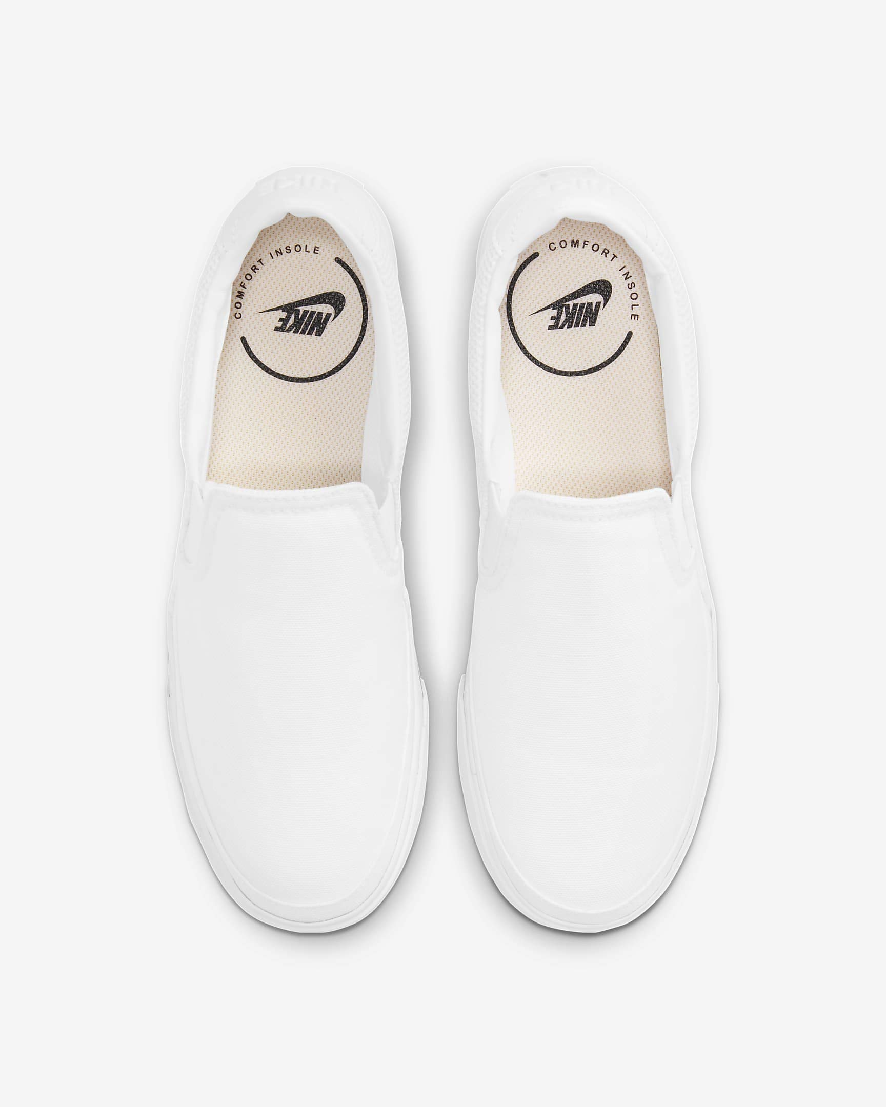 Nike Womens Court Legacy Canvas Slip On White Size 11