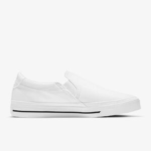 Nike Womens Court Legacy Canvas Slip On White Size 11