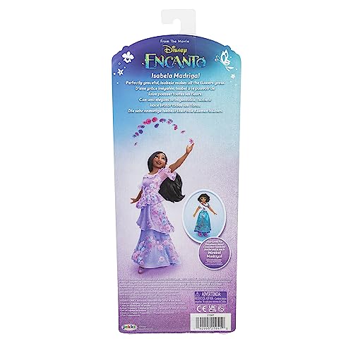 Disney Encanto Isabela Fashion Doll with Dress, Shoes & Hair Pin