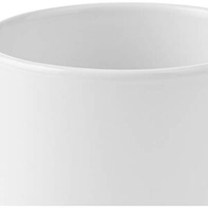 Cricut Beveled Blank , Ceramic-Coated, Dishwasher & Microwave Safe Mug to Decorate, Mug Press & Infusible Ink Compatible,12 Oz Sublimation, Ideal for Crafts and Printing, 2 Count, White