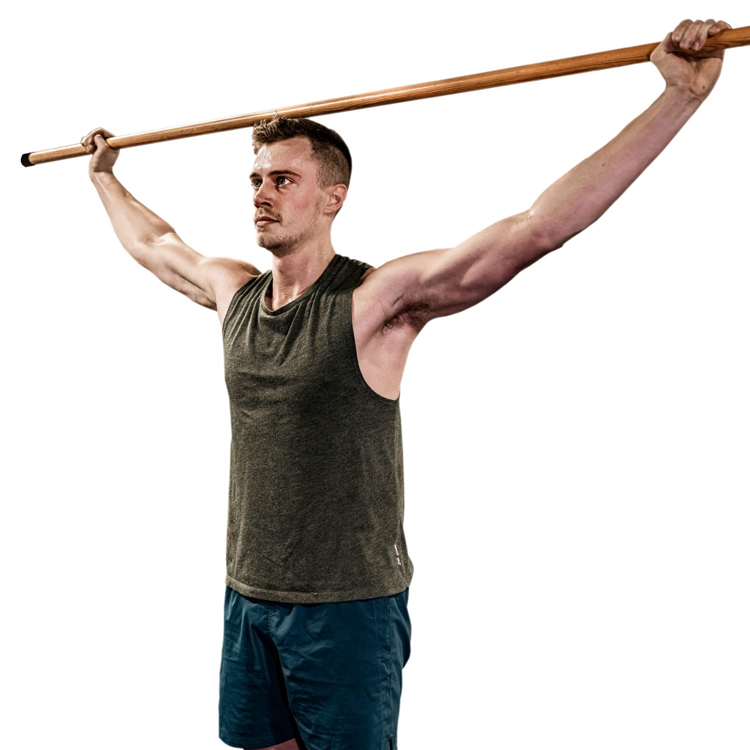 Bamboo Stick for Walking, Balance, Strength Training, Stretching & Added Mobility