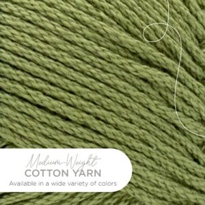 (1 Skein) 24/7 Cotton® Yarn, Bay Leaf