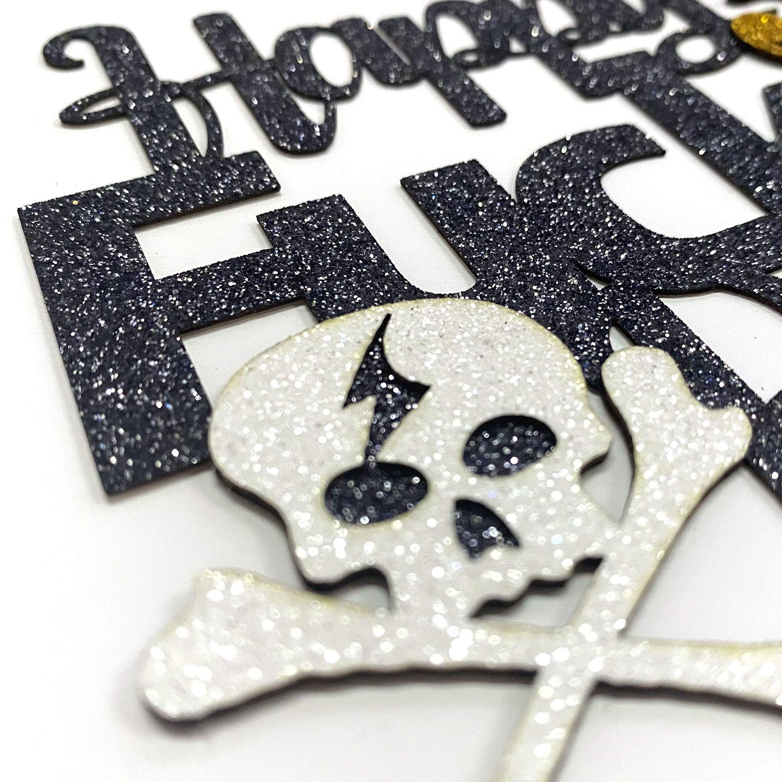 Happy 30th Fuc*ing Birthday Cake Topper, Funny Thirty Fucking Cake Decor - for Men Women Him Her, Dirty 30, 30th Birthday Anniversary Party Supplies - Black Golden Glitter