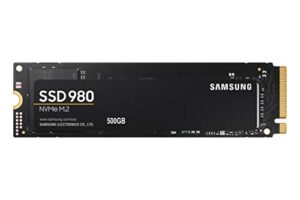 samsung 980 ssd 500gb pcle 3.0x4, nvme m.2 2280, internal solid state drive, storage for pc, laptops, gaming and more, hmb technology, intelligent turbowrite, speeds up-to 3,500mb/s, mz-v8v500b/am