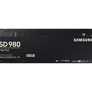 SAMSUNG 980 SSD 500GB PCle 3.0x4, NVMe M.2 2280, Internal Solid State Drive, Storage for PC, Laptops, Gaming and More, HMB Technology, Intelligent Turbowrite, Speeds up-to 3,500MB/s, MZ-V8V500B/AM