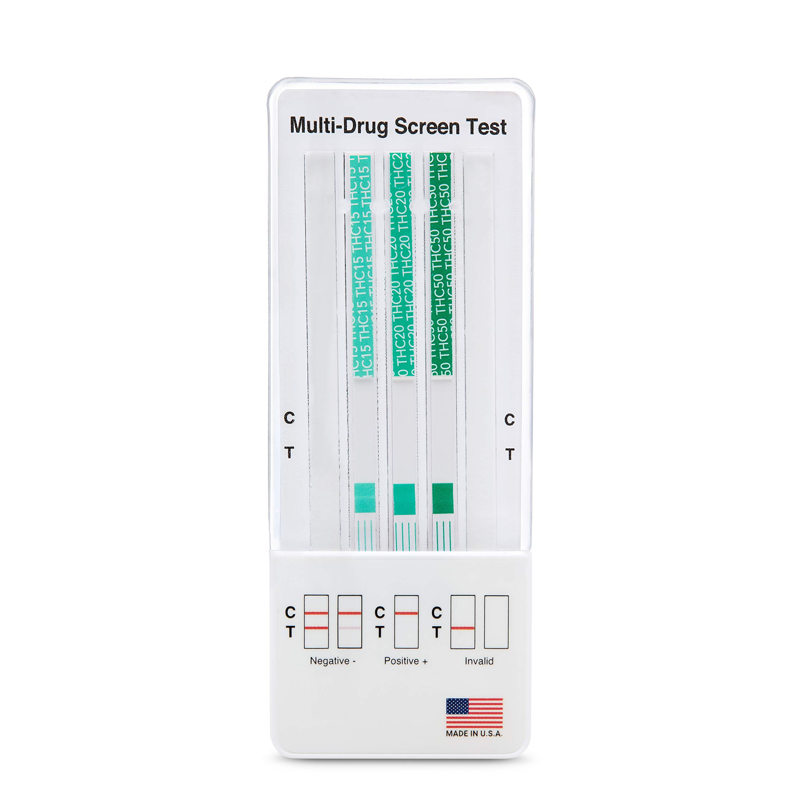 5 Pack - DrugExam THC Advantage Made in USA Multi Level Marijuana Urine Test. Highly Sensitive Marijuana THC 3 Level Drug Test Kit. Detects at 15 ng/mL, 20 ng/mL and 50 ng/mL