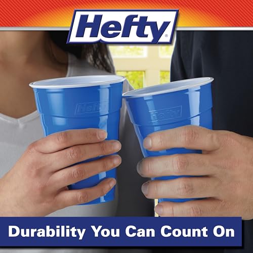 Hefty Marine Blue 18 Ounce Party Cups, 120 Count