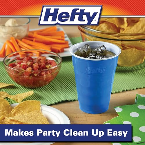 Hefty Marine Blue 18 Ounce Party Cups, 120 Count