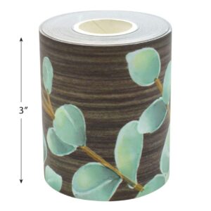 Teacher Created Resources Eucalyptus Straight Rolled Border Trim - 50ft - Decorate Bulletin Boards, Walls, Desks, Windows, Doors, Lockers, Schools, Classrooms, Homeschool & Offices