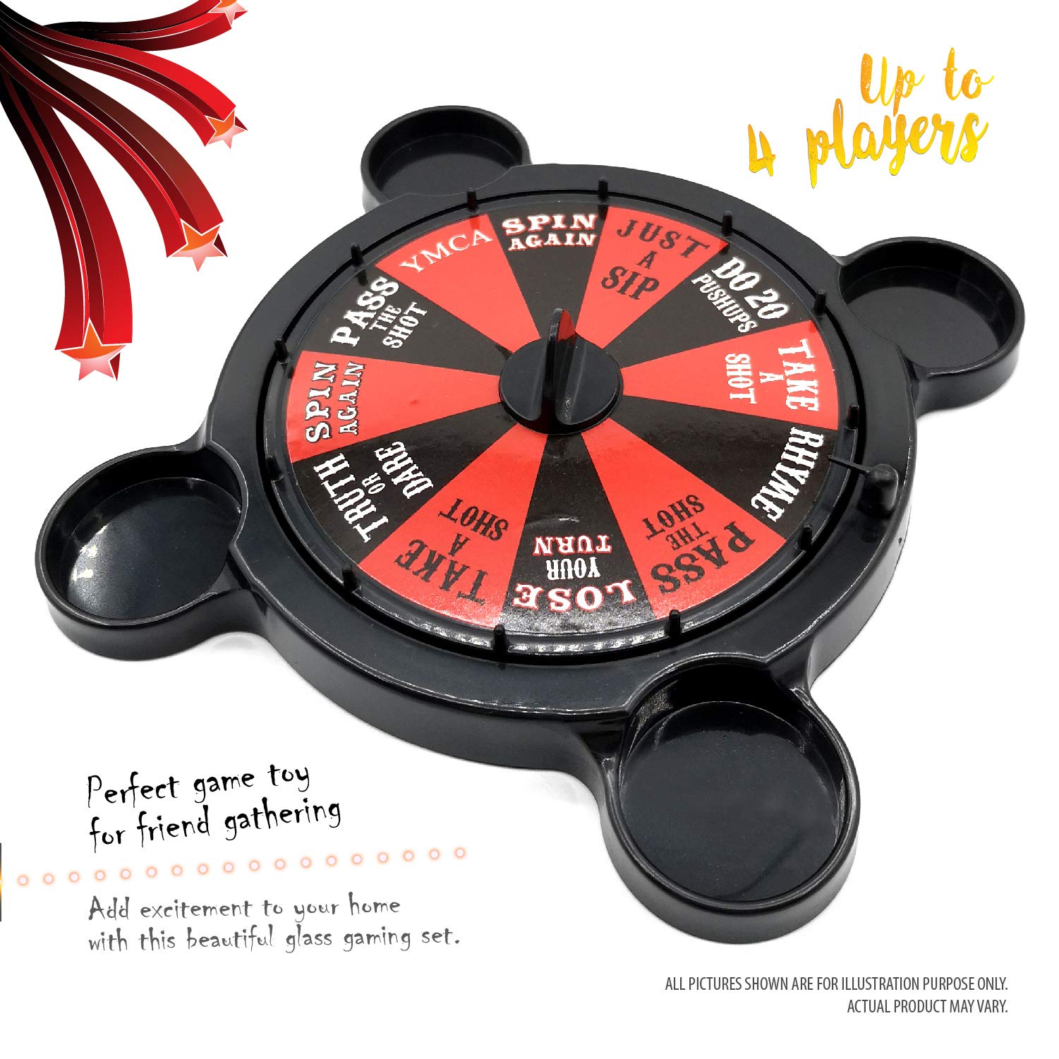 Roulette Shots Drinking Games Set for Adults Party with Glass Shots. Adult Buzzed Game. Best Fun Casino Night Party. 4 Players. Birthdays Halloween uno Man Caves Bachelorette Bachelor Cards Parties