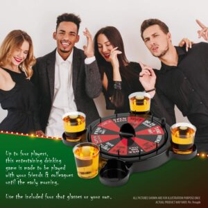 Roulette Shots Drinking Games Set for Adults Party with Glass Shots. Adult Buzzed Game. Best Fun Casino Night Party. 4 Players. Birthdays Halloween uno Man Caves Bachelorette Bachelor Cards Parties