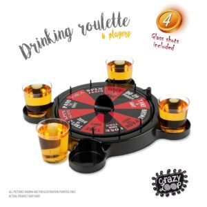 Roulette Shots Drinking Games Set for Adults Party with Glass Shots. Adult Buzzed Game. Best Fun Casino Night Party. 4 Players. Birthdays Halloween uno Man Caves Bachelorette Bachelor Cards Parties