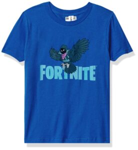 fortnite boys' wings of fortnight t-shirt, royal blue, medium