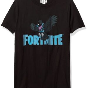 Fortnite Boys' Wings of Fortnight T-Shirt, Black, Medium