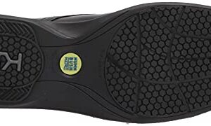 Nunn Bush Men's PRO Cap Toe Oxford with KORE Slip Resistant Comfort Technology, Black, 10.5 X-Wide