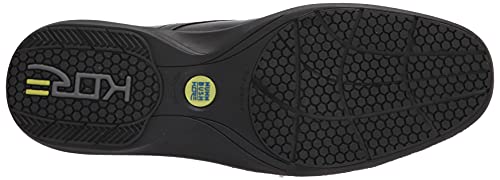 Nunn Bush Men's PRO Cap Toe Oxford with KORE Slip Resistant Comfort Technology, Black, 10.5 X-Wide