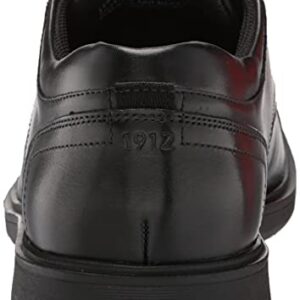 Nunn Bush Men's PRO Cap Toe Oxford with KORE Slip Resistant Comfort Technology, Black, 10.5 X-Wide