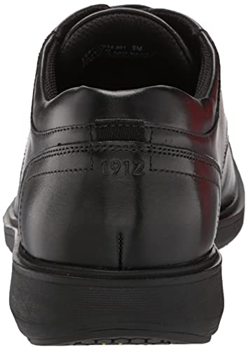 Nunn Bush Men's PRO Cap Toe Oxford with KORE Slip Resistant Comfort Technology, Black, 10.5 X-Wide