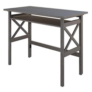 winsome wood xander computer desk, oyster gray