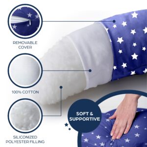 Niimo XXL Pregnancy Pillow & Baby Feeding Pillow - 2022 Double Platinum Winning Maternity Pillow, 100% Cotton Pregnancy Pillow Cover, Machine-Washable Pregnancy Body Pillow, Pregnancy Must Haves