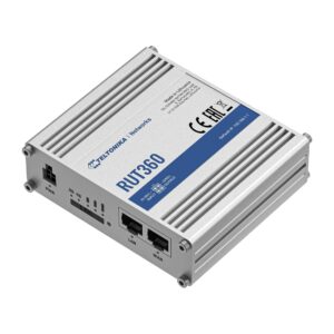 teltonika rut360100100 model rut360 lte industrial cellular router; only for use in usa; 4g/3g frequencies; ethernet interfaces, wifi and cellular module; compatible with iot and m2m applications