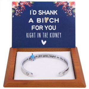 friend gifts for women funny small gifts for women best friend birthday female friendship gifts for women friends bestie bff sister woman her - fun hidden message bracelet