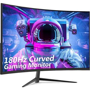 z-edge 24-inch curved gaming monitor 180hz refresh rate, 1ms mprt, fhd 1080 gaming monitor, r1650 curved, ug24 amd freesync premium display