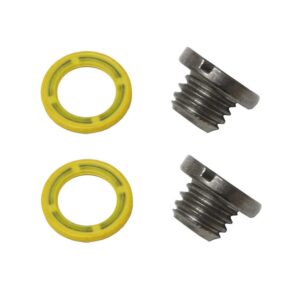 2 pcs marine drain plug screw kits for mercury mercruiser replaces 10-79953q2 10-79953a2 18-2244 22420 10-79953q04