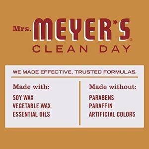 MRS. MEYER'S CLEAN DAY, Scented Soy Aromatherapy Candle, 35 Hour Burn Time, Made With Soy Wax And Essential Oils, Apple Cider, 7.2 Ounce