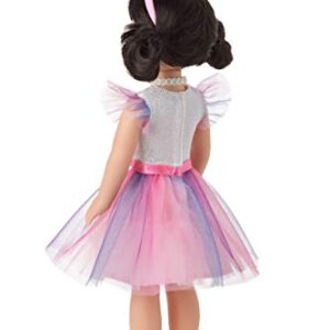 American Girl WellieWishers 14.5-inch Doll Rainbow Birthday Outfit with Headband, Necklace, and Shoes, For Ages 4+