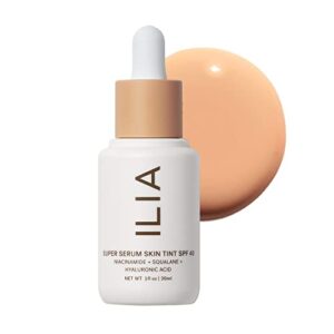 ilia - super serum skin tint spf 40 | non-comedogenic, vegan, lightweight to help against blue light, pollution while hydrating, smoothing, refining (kai st6.5, 1 fl oz | 30 ml)