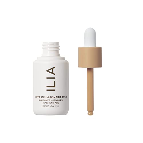 ILIA - Super Serum Skin Tint SPF 40 | Non-Comedogenic, Vegan, LIghtweight to Help Against Blue Light, Pollution while Hydrating, Smoothing, Refining (Kai ST6.5, 1 fl oz | 30 ml)