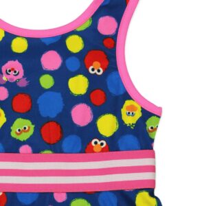 Isaac Mizrahi Loves Sesame Street Elmo Baby Toddler Fit and Flare Soft Dress (3T, Toddler Multicolor)