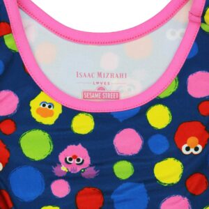 Isaac Mizrahi Loves Sesame Street Elmo Baby Toddler Fit and Flare Soft Dress (3T, Toddler Multicolor)