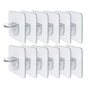 basedfloor punch free shelf support peg-self adhesive shelves clips for kitchen cabinet book shelves-strong partition holders pin for closet brackets clapboard layer-load bearing 10 pounds