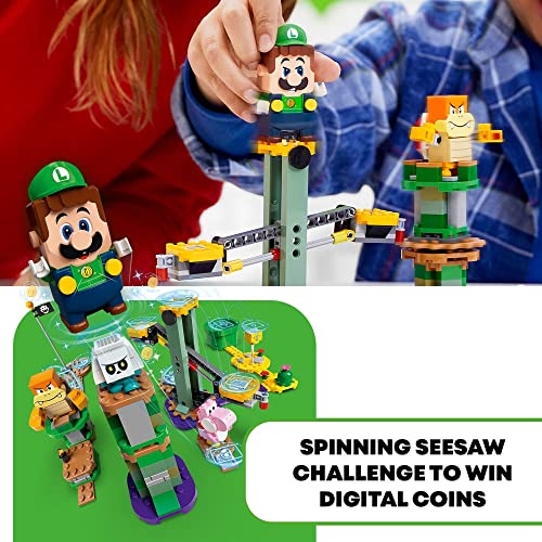 LEGO Super Mario Adventures with Luigi Starter Course Toy for Kids, Interactive Figure and Buildable Game with Pink Yoshi, Birthday Gift for Super Mario Bros. Fans, Girls & Boys Ages 6 and Up, 71387