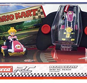 Carrera RC Nintendo Mario Kart 2.4 GHz Mini Collectible Radio Remote Control Toy Car Vehicle - Peach