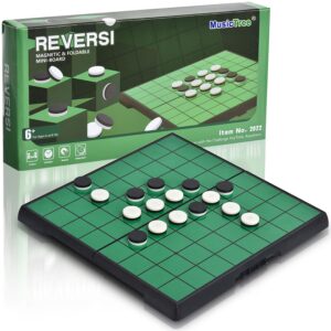 musictree magnetic reversi othello board game set with folding board classic games educational toys