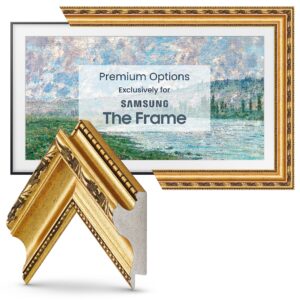 frame my tv deco tv frames - ornate gold smart frame compatible only with samsung the frame tv (32", fits 2021-2024 frame tv)