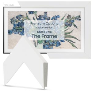 frame my tv deco tv frames - gloss white smart frame compatible only with samsung the frame tv (32", fits 2021-2024 frame tv)