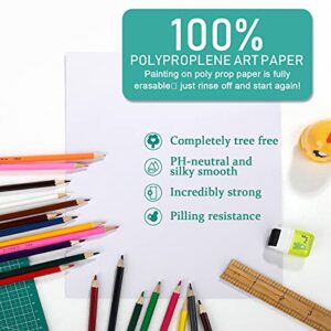 120 Sheets Cotton Watercolor Paper Cold Press Paper Pack for Kids Students Adults Watercolorist Beginning Artists (230gsm, 9 x 12 Inch)