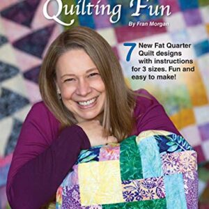 Fabric Cafe Fat Quarter Quilting Fun, Brown