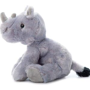 The Petting Zoo Rhino Stuffed Animal, Gifts for Kids, Wild Onez Zoo Animals, Rhino Plush Toy 8 inches