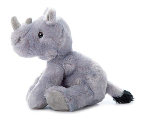 The Petting Zoo Rhino Stuffed Animal, Gifts for Kids, Wild Onez Zoo Animals, Rhino Plush Toy 8 inches