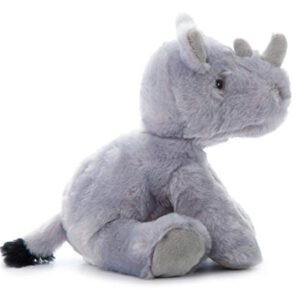 The Petting Zoo Rhino Stuffed Animal, Gifts for Kids, Wild Onez Zoo Animals, Rhino Plush Toy 8 inches